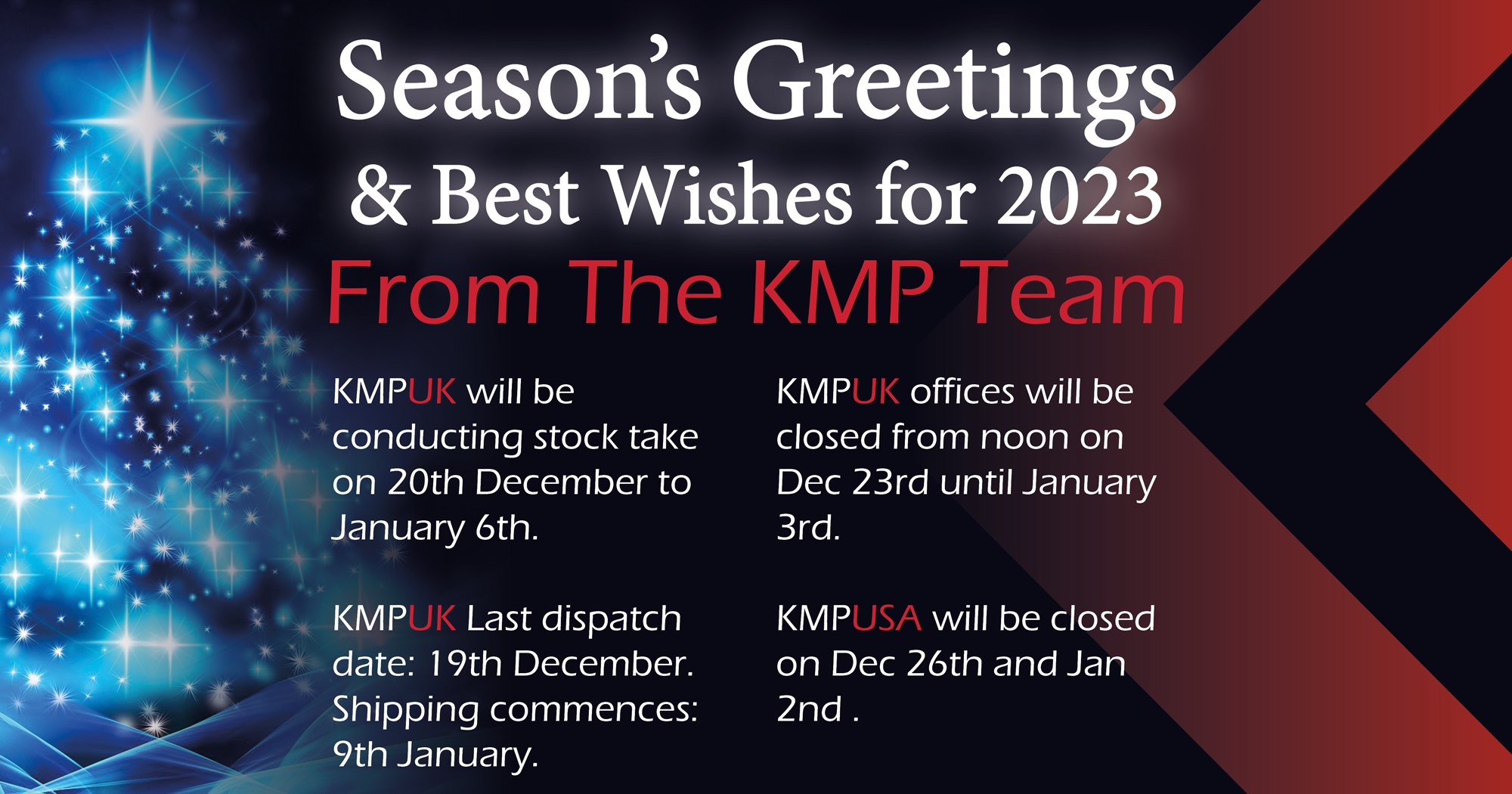 Season's Greetings From KMP - KMP Brand